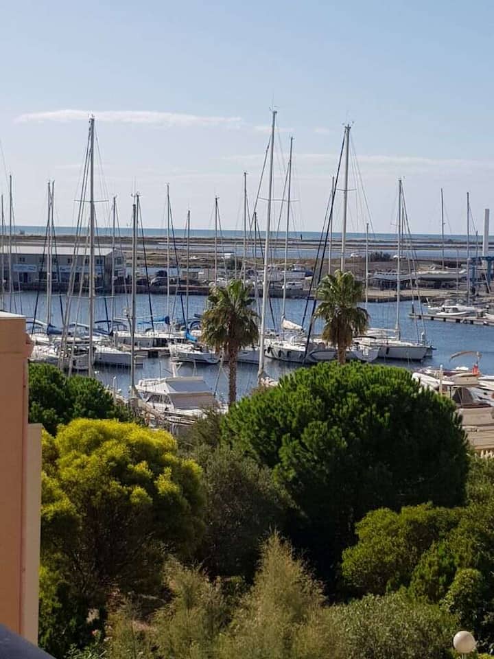 Appt T3 Cocooning Avec Vue Mer - Gruissan