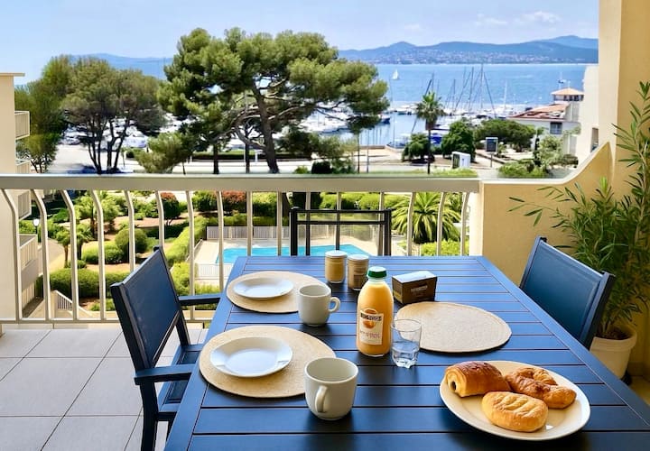 Beau 65 M2 Vue Mer à Santa Lucia - Piscine - Saint-Raphaël