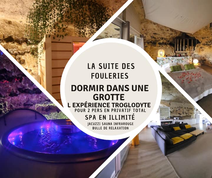 "La Suite Des Fouleries" Loft Et Spa Troglodyte - Châteaudun