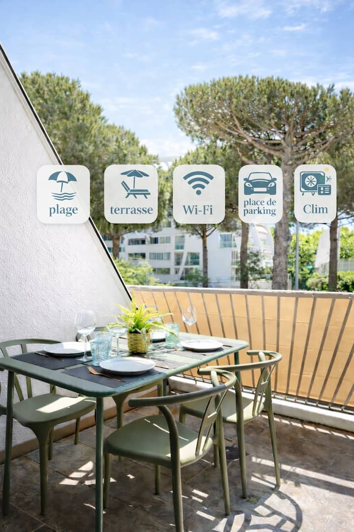 Séjour Soleil & Mer • Terrasse • Parking • Clim - La Grande-Motte