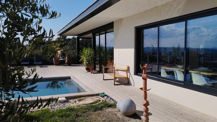 Maison D'architecte Lumineuse Avec Piscine - Bollène