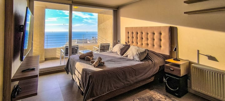 Estudio Frente Al Mar En Reñaca - Vina del Mar