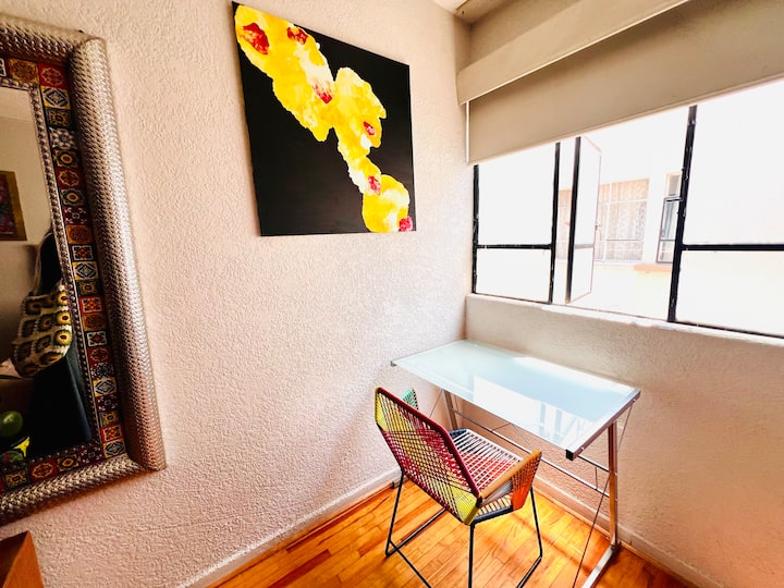 Hab/priv/roma-condesa/escritorio/ventana/closet - Mexico City