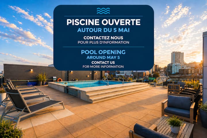 Le Panorama: Parking Gratuit, Toit Terrasse, Gym - Québec City