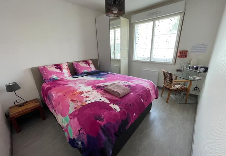 Chambre Chez L’habitant Lit 160 Mémoire Forme - La Rochelle