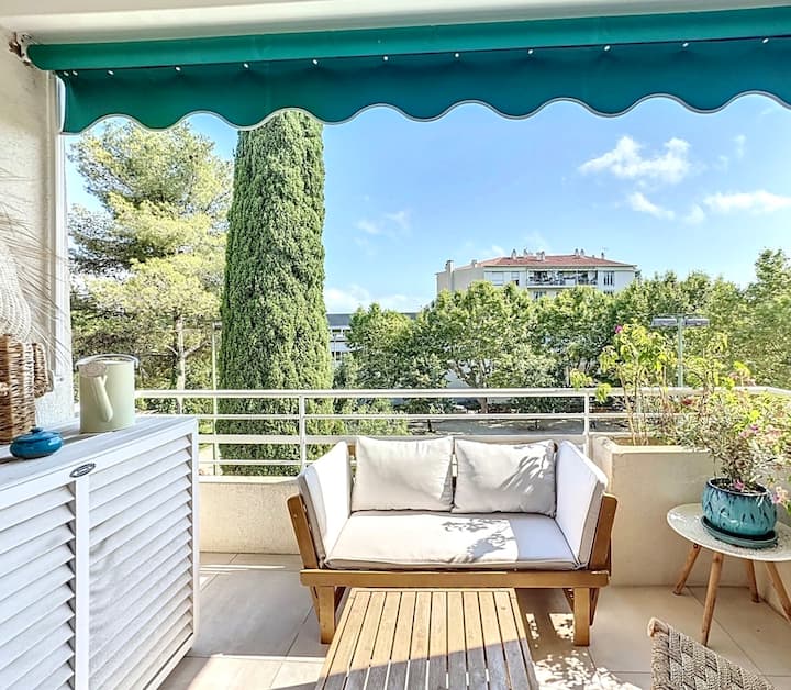 3 Pièces Rénové A 10 Min Des Plages De Cannes - Le Cannet