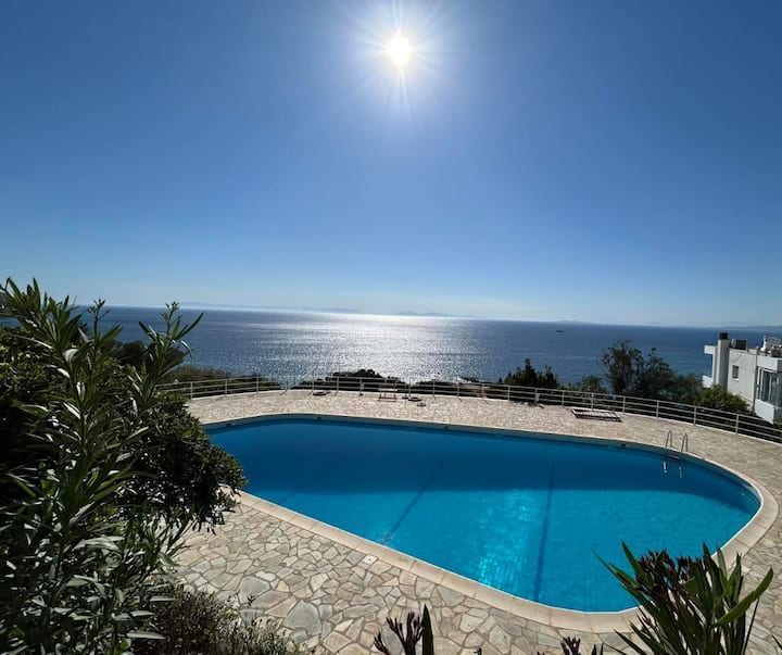Luxury Maisonette Sea View & Pool - Cyclades