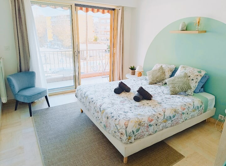 Appartement Climatisé Garage Privé 20m Hippodrome - Cagnes-sur-Mer