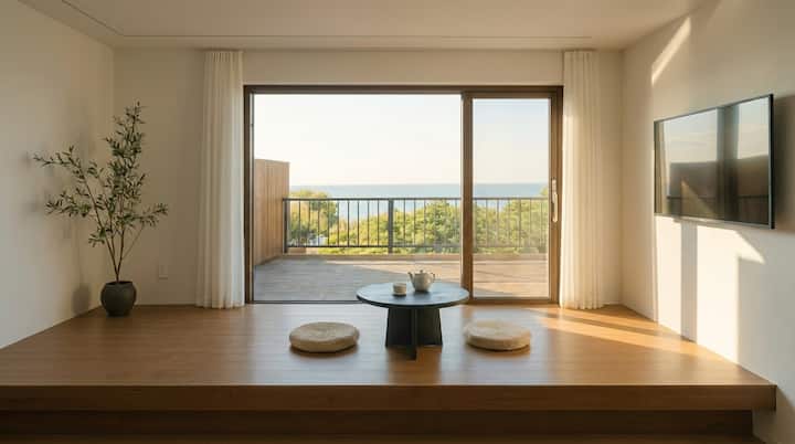 숨｜서귀포 오션뷰 테라스 독채 감성숙소 - Jeju-do