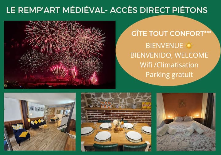 Cité Médiévale -Votre Rempart-accès Direct Piétons - Carcassonne