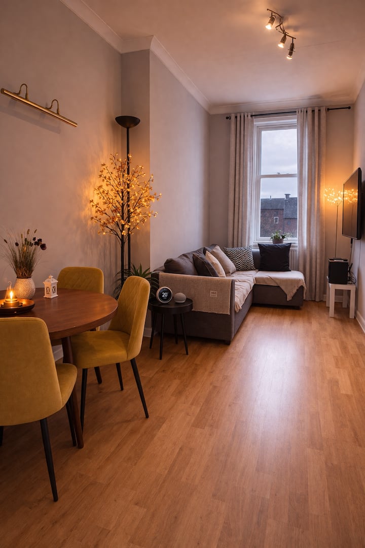 West End 2br Free Parking • Near Secc Direct Train - Aéroport de Glasgow (GLA)