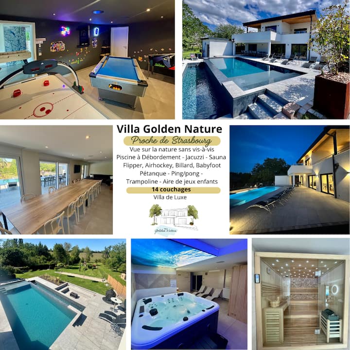Villa230m2/piscine-spa-jeux/35min Train Strasbourg - Alsacia