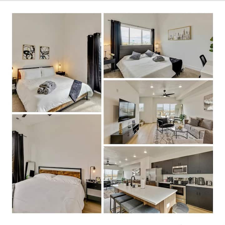 Lux Townhome | King Bed + Garage | 3 Min Dt - Salt Lake City, UT