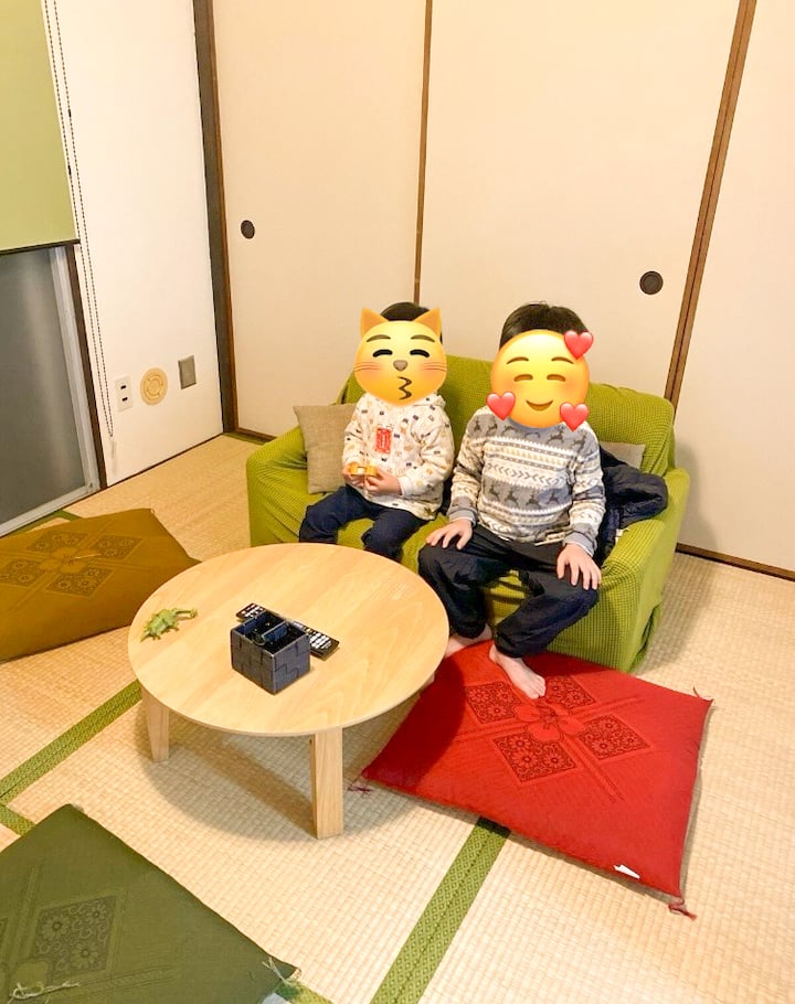 【子連れOk！安心の和室】最大6名/小倉駅車7分/小倉駅バス13分/無料駐車場1台/広々60㎡ - Kitakyushu