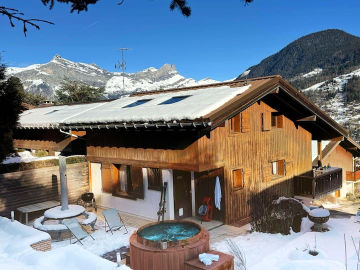 Jacuzzi Et Vue Mont-blanc. Chalet Des Grémiloups - Saint-Gervais-les-Bains