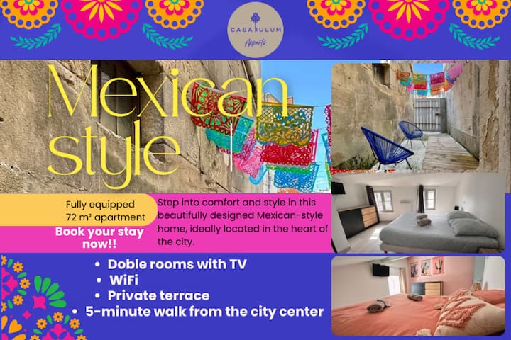 Appart Mexicain - Terrasse Privé Au Cœur De Cognac - Cognac