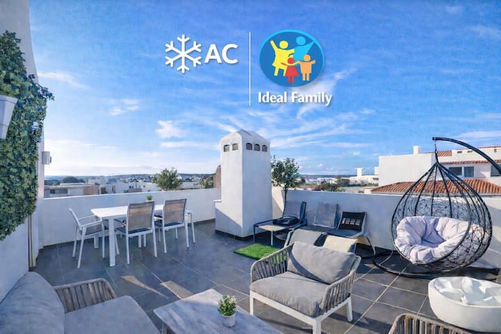 Rooftop Himalaya : Crazy Sea View, 200m Oura Beach - Albufeira