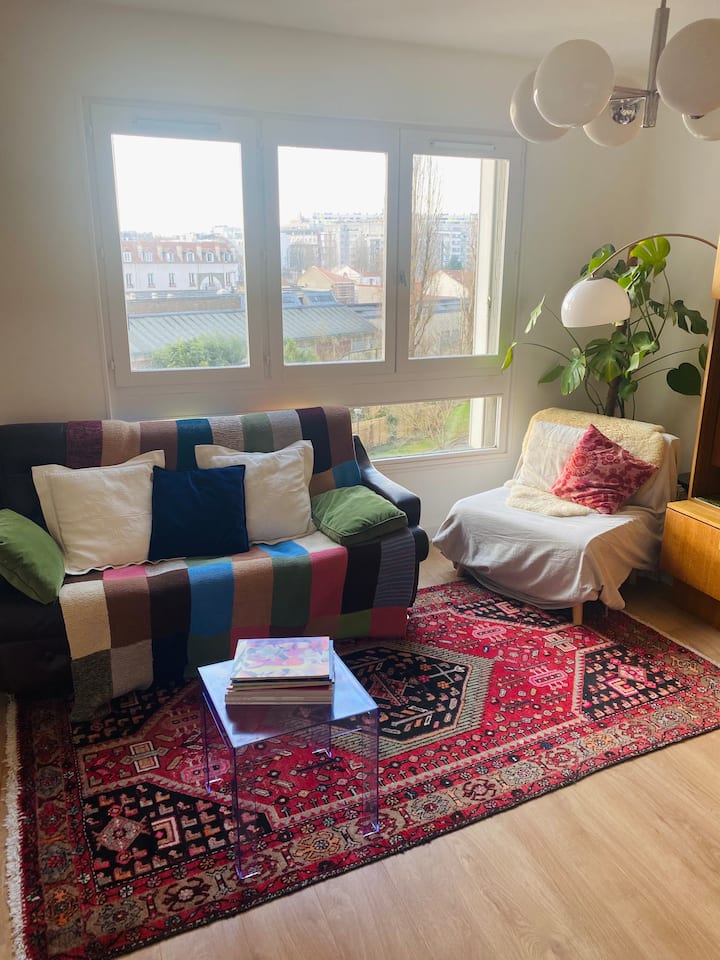 Joli Appartement 2 Min De Paris -Proche Transports - Porte de Choisy