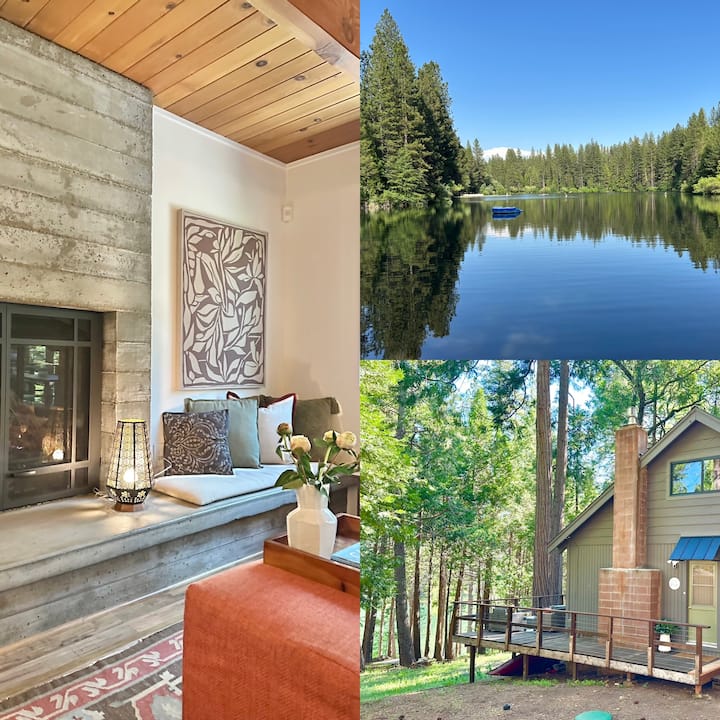 • Lake View Cabin • Walk To Lake • Dog Friendly • - Arnold, CA