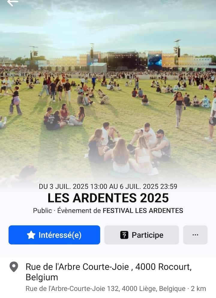 Ardentes 2025 - Liège