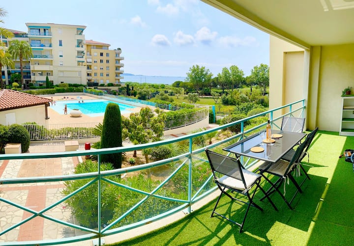 2pièces Vue Mer, Piscine, Beach On Foot, Parking - Antibes