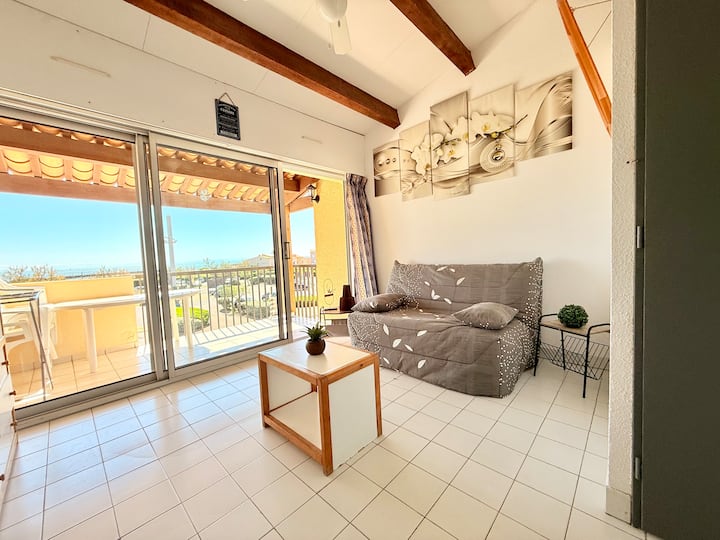 Aquaplage Vue Mer/piscine/parking/terrasse - Agde