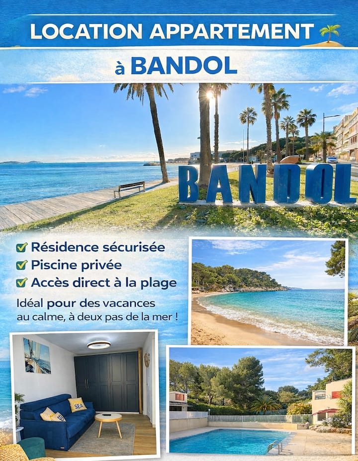 Appartement Avec Piscine + Accès à La Plage - Bandol