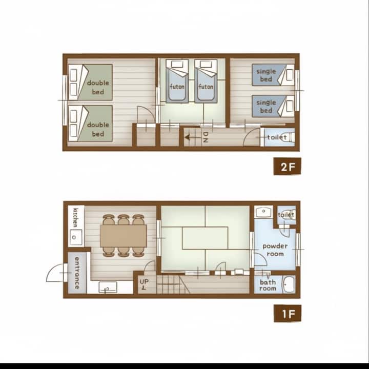 2 Station Namba/5 Min From The Station/4bdr - Japon
