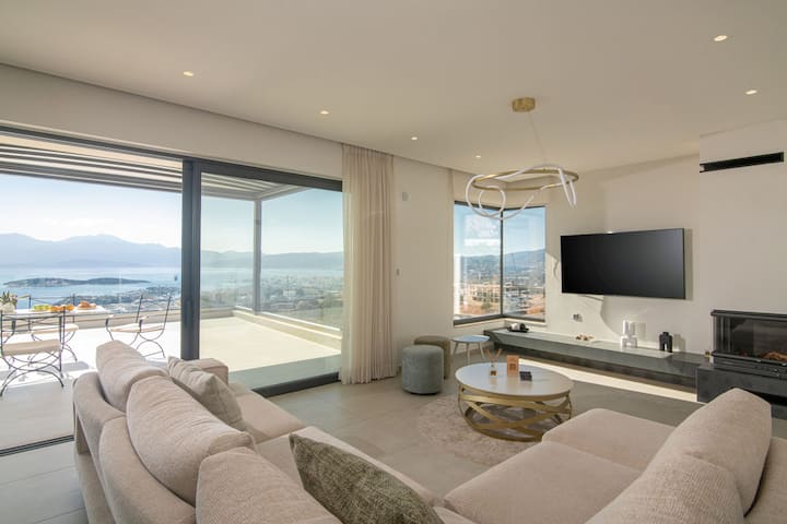 Modern Stylish Villa With Endless View - Agios Nikolaos