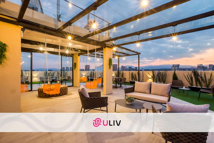Roomy & Trendy Apt | 2 Rooftops: Zen & Fire Pit - Mexico State