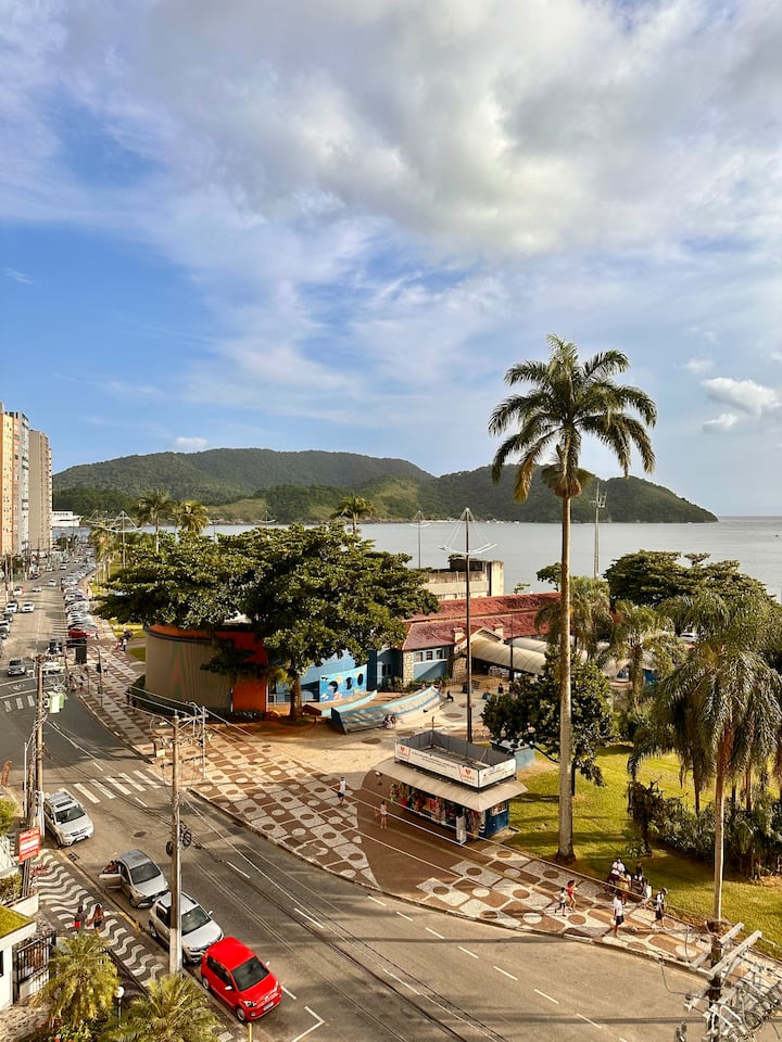 Lindo Apto 1 Dorm,  Santos, Ponta Da Praia. - Santos