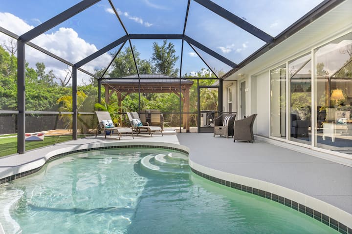 Secluded Heated Pool, King Suite, Grill - Port Charlotte, FL