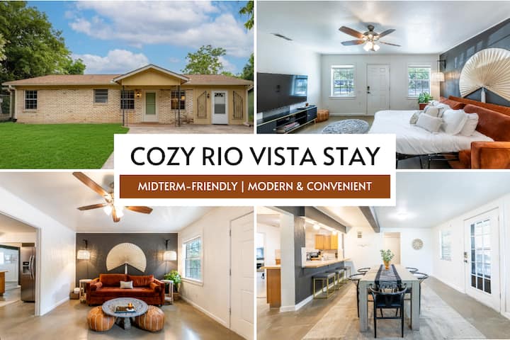 Cozy Rio Vista Stay | Walk To River, Near Downtown - San Marcos, TX