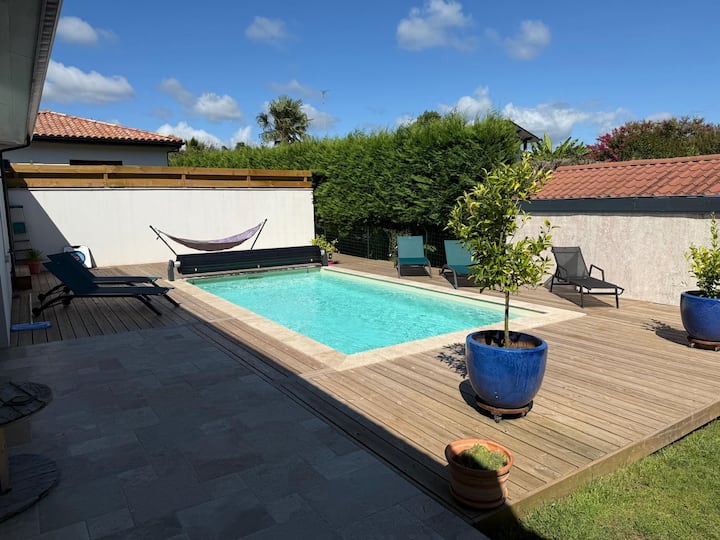 Villa Moderne & Paisible Avec Piscine Chauffée - Pays basque français