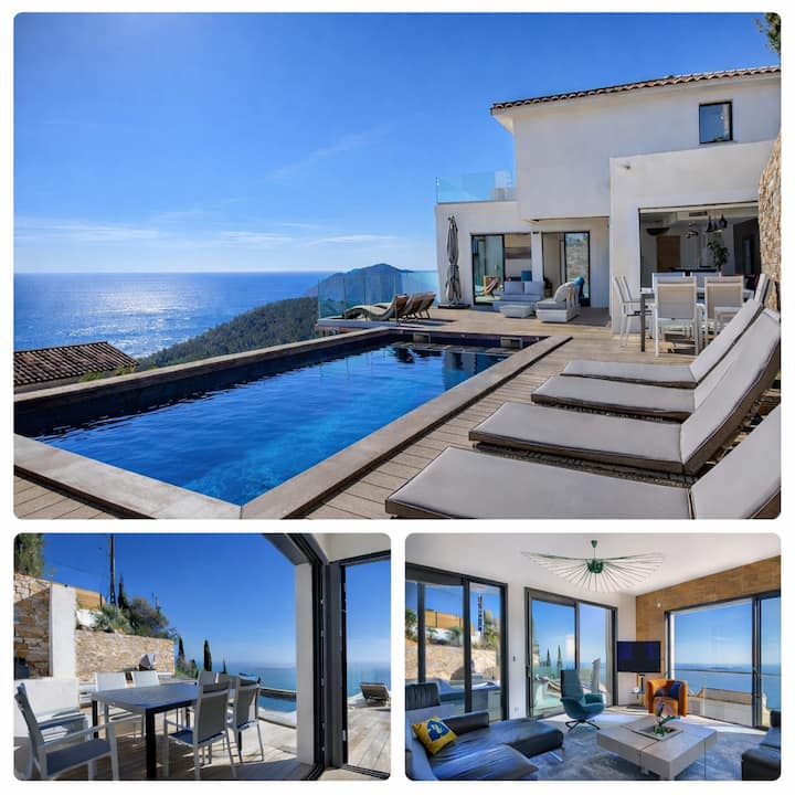 Villa Deluxe 5 * Vue Sur Les Iles Or-la Californie - Carqueiranne