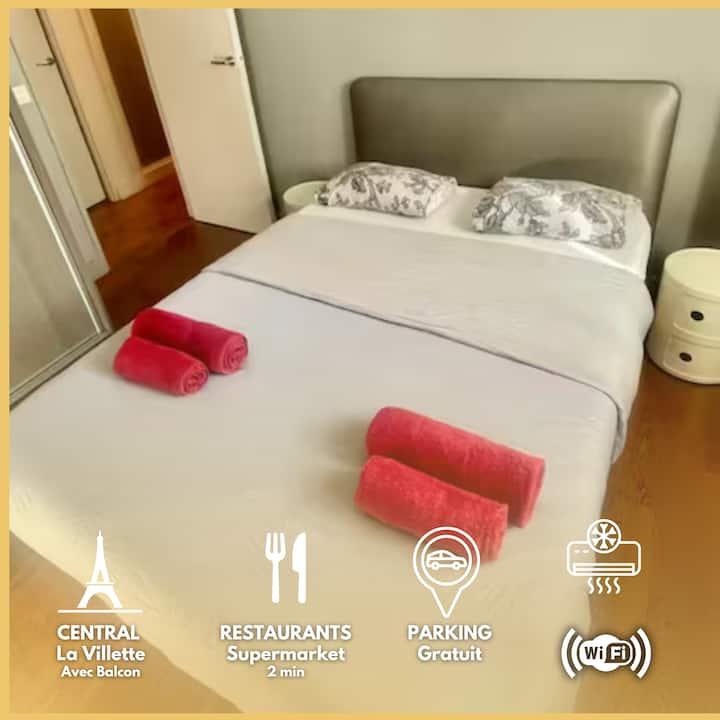 Bel Appt Climatisé Avec Balcon Et Place De Parking - Paris