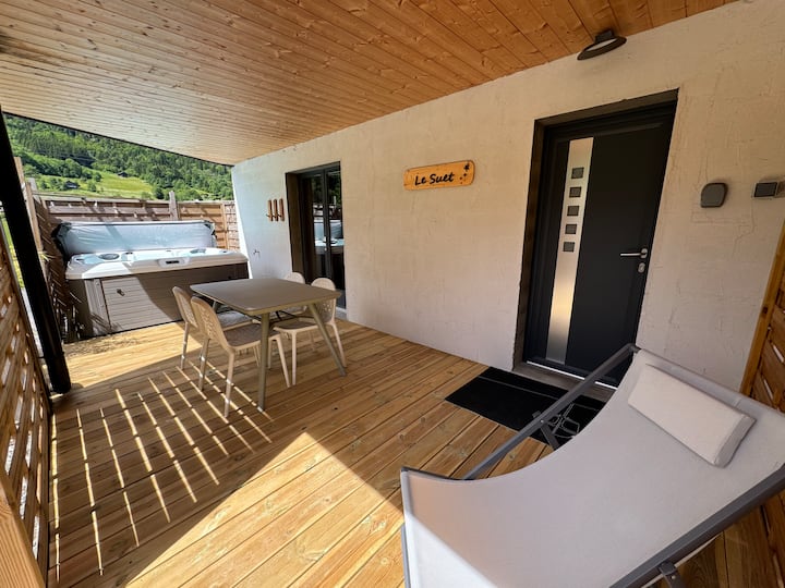 Neuf "Suet" Chalet 2 Pers. Jacuzzi Extérieur Privé - La Clusaz