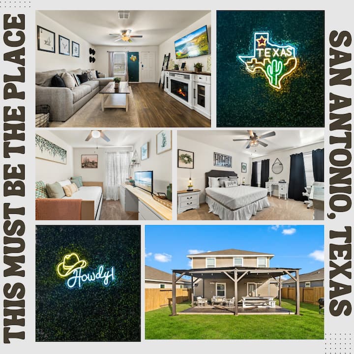 Cozy Texas Theme Near Seaworld & Lackland Bmt - Weston Oaks - San Antonio