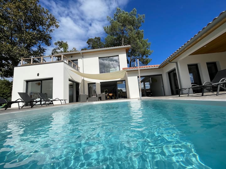 Villa Confort Landes Lit Et Mixe 10km Contis Plage - Mézos