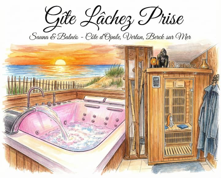 Gîte Lâchez Prise - Sauna Balnéo- Berck Sur Mer 3* - Verton