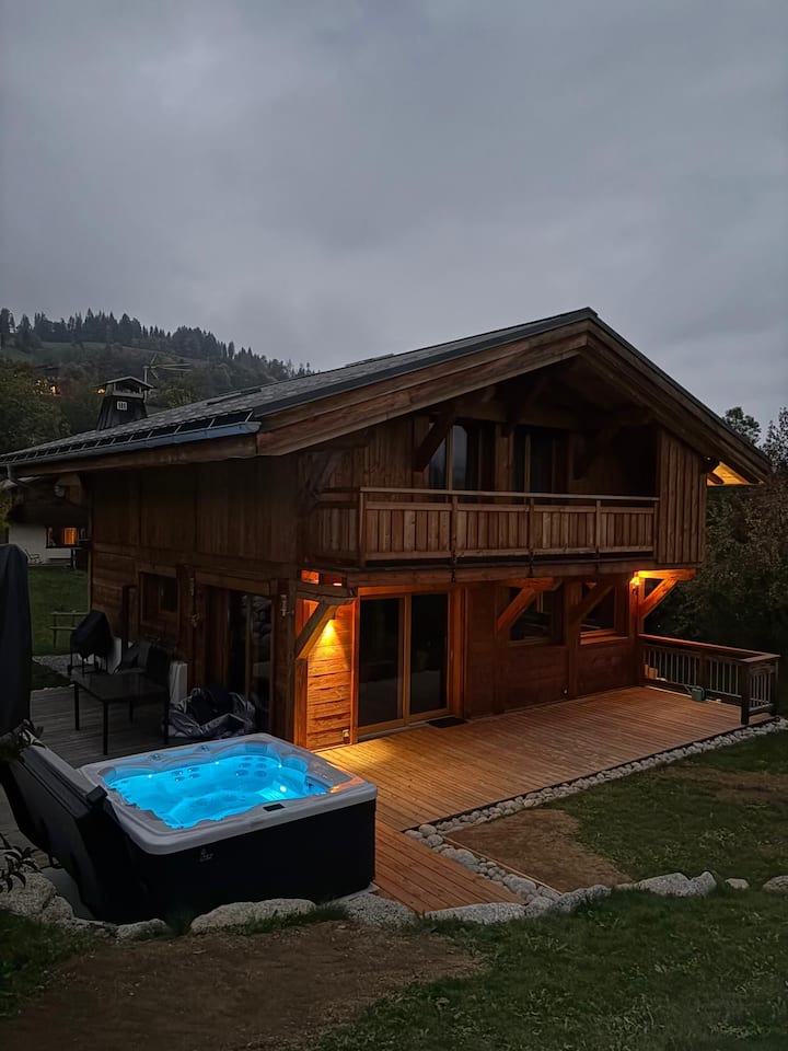 Chalet Moderne, Vue Mont Blanc Avec Jacuzzi - Combloux