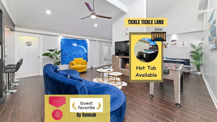 *️⃣Tickle Tickle Land/⓸ᴮᴿ, ⓷ᴮᴬ/Hot Tub/gazebo*️⃣ - Houston, TX