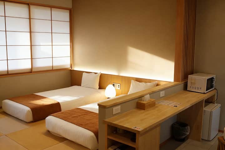 Japanese Garden Villa Twin Tatami | Free Parking - 泉佐野市