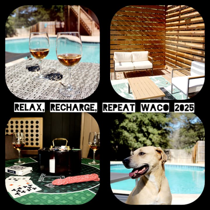 Texas Evergreen Oasis | 10 Min To Silos | Spa Pets - Waco, TX