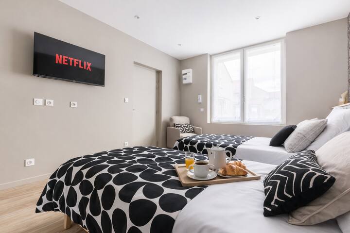 Studio Gare D’arras à Pied + Lit King Size - 阿拉斯