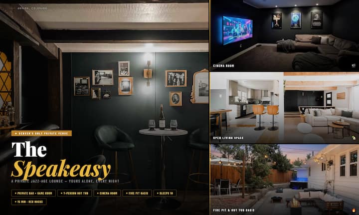 Speakeasy | Hottub | Theater | 15 Min To Red Rocks - Wheat Ridge, CO