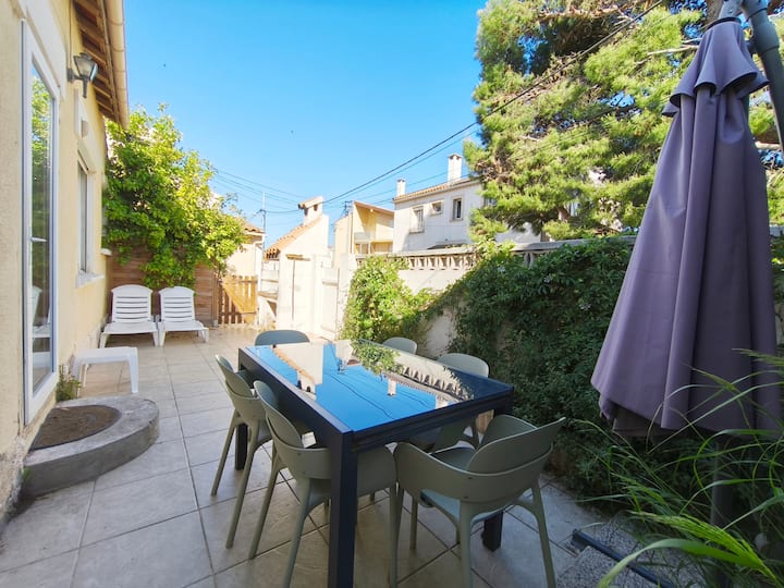 3 Maisons 1618 Pers -Terrasse & Bbq -Plage 650 M - Occitanie