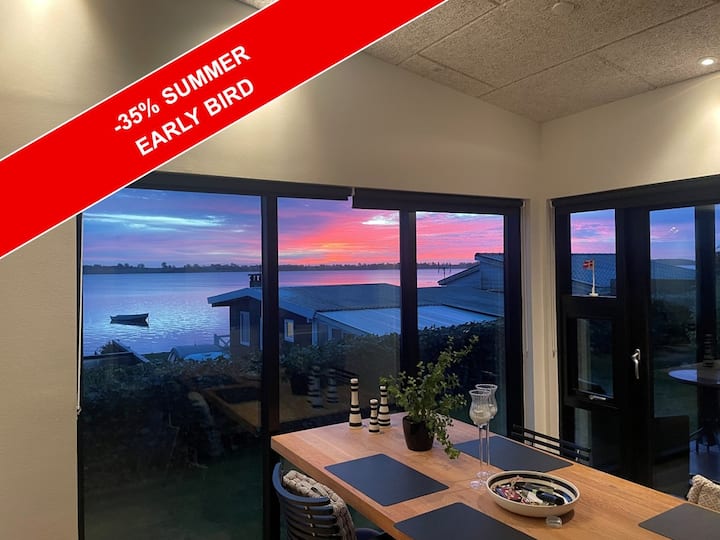 Nyt Sommerhus Med Havudsigt 10 Meter Fra Vandet - Denmark