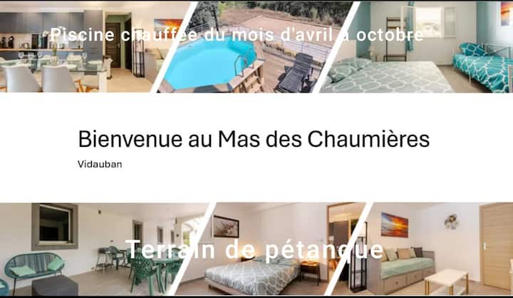 Rez De Villa : Piscine Chauffée, Terrain Pétanque - Vidauban