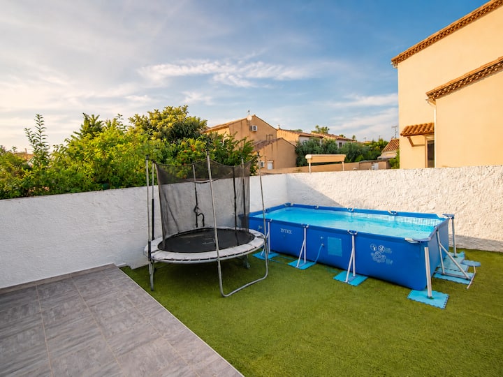 Maison Familiale, Piscine, Clim, Jardin Clos - 세트